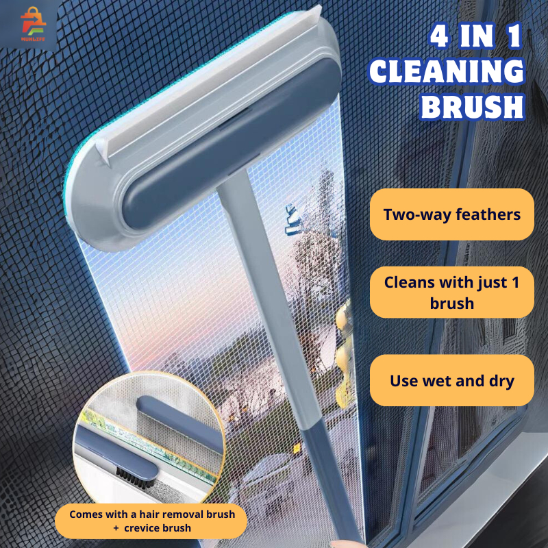 4 in 1 Window Screen Cleaner Mesh Screen Cleaner Brush Window Cleaner ...
