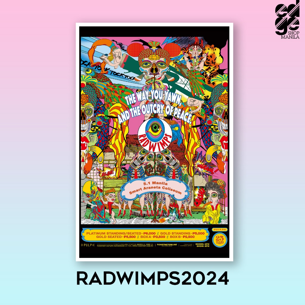 RADWIMPS IN MANILA Concert Posters ( 305mm x 470mm ) | Shopee Philippines