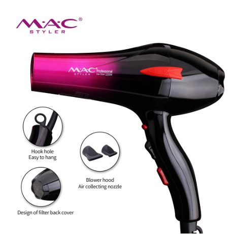 MAC Styler Professional Salon Hair dryer Mac Blower MC 6616A 2200w ...