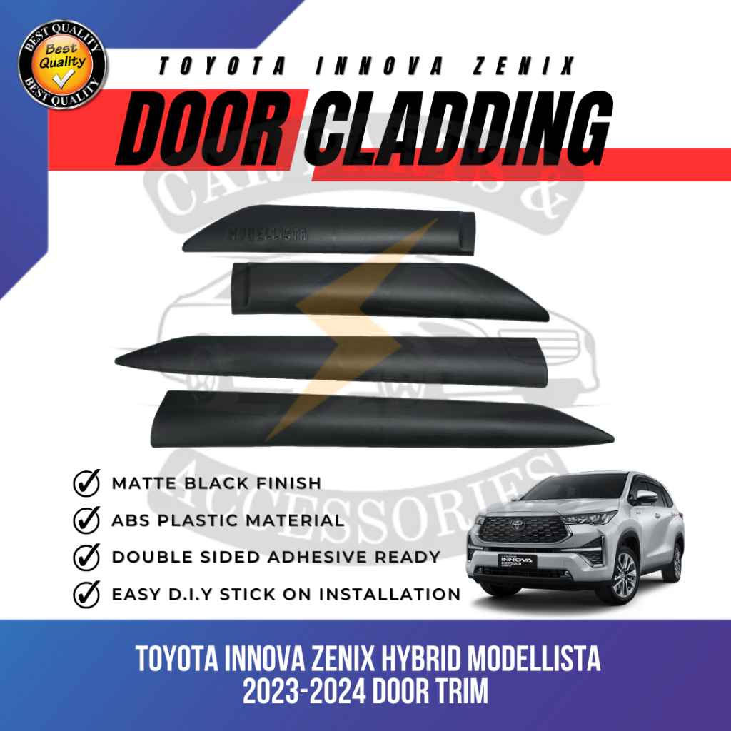 CPA TOYOTA INNOVA ZENIX HYBRID MODELLISTA 2023-2024 DOOR CLADDING TRIM ...