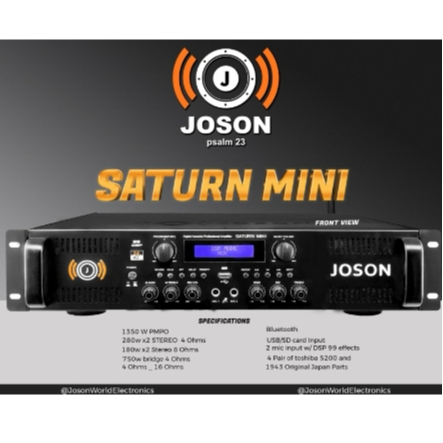 JOSON SATURN MINI AMPLIFIER 2024 MODEL JOSON SATURN MINI AMPLIFIER 2024 ...