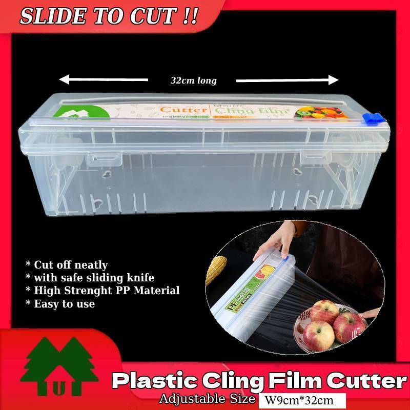 Plastic Cling Film Cutting Box Home Sliding Knife Aluminum Foil/ Cling ...