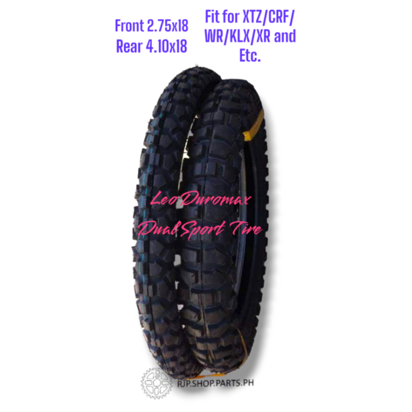 TIRES FOR XTZ/XR/WR/CRF AND ETC (LEO DUROMAX 2.75X21 AND 4.10X18 ...