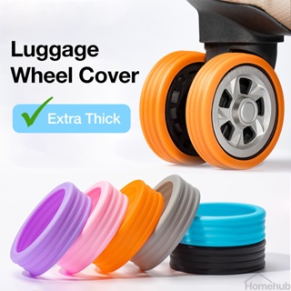 8X Silicone Luggage Wheels Cover Trolley Case Castor Sleeve Chair ...