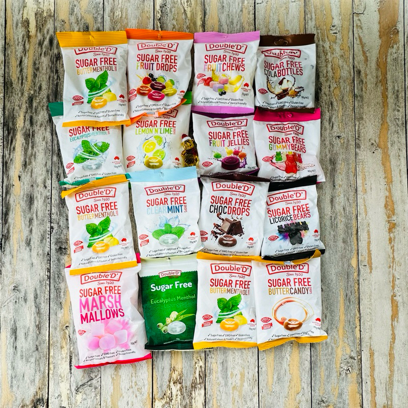 Double D Sugar Free Candy Lollies. 70-90g. For Pre-diabetic/Diabetic ...