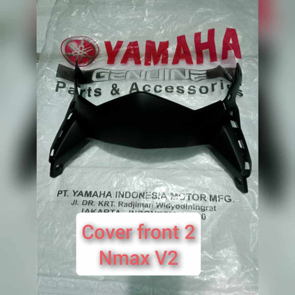 COVER FRONT 2 MATTE BLACK FOR NMAX V2 YAMAHA GENUINE PARTS | Shopee ...
