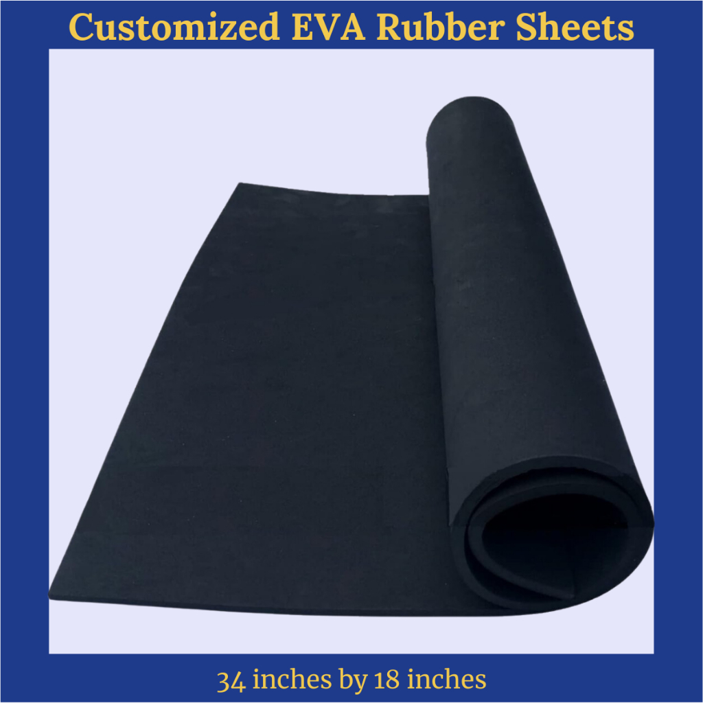 Customized Plain Rubber Floor Matting 34x18 inches EVA Rubber Sheets ...