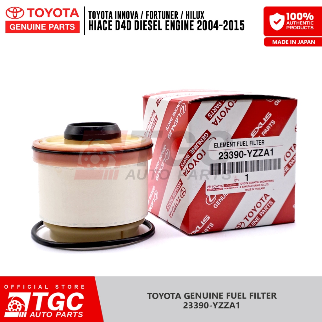 Toyota Genuine Fuel Filter 23390-YZZA1 INNOVA-FORTUNER-HIACE-HILUX 2005 ...