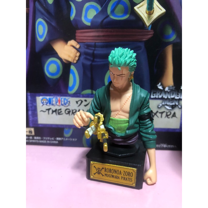 Bandai One Piece Roronoa Zoro Statue Bust 02 Anime Figure | Shopee ...