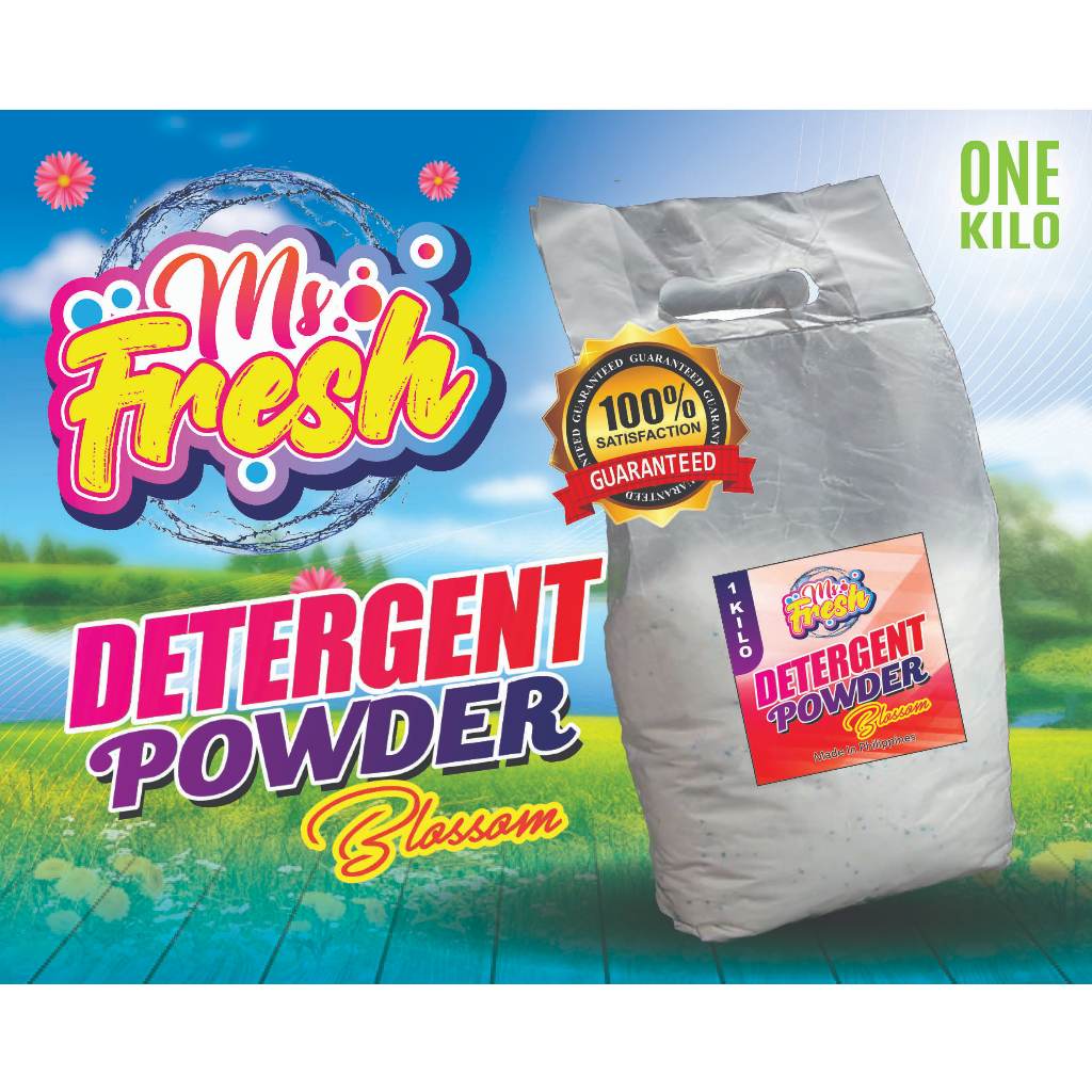 MS. FRESH DETERGENT POWDER 1 KG. MAS FRESH, MAS MABANGO BLOSSOM SCENT ...