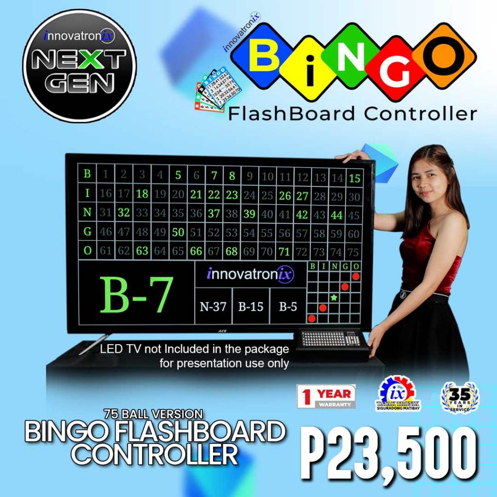 Innovatronix NextGen 75 Balls US Version Bingo Flashboard Controller ...