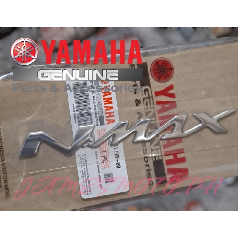 YAMAHA NMAX BLACK AND SILVER EMBLEM (SOLD PER PIECE) NMAX V1-V2 ...