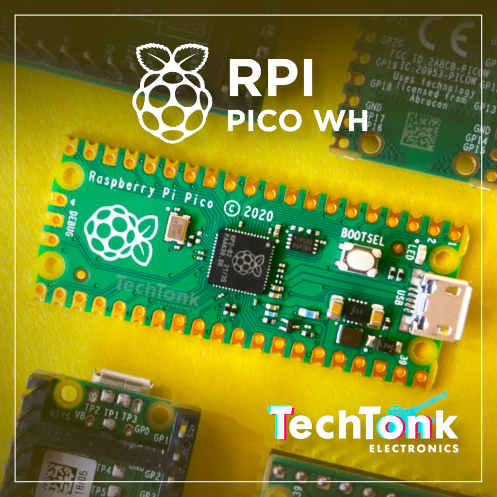 Raspberry Pi Pico WH (Microcontroller) Wi-Fi Bluetooth GPIO Header ...