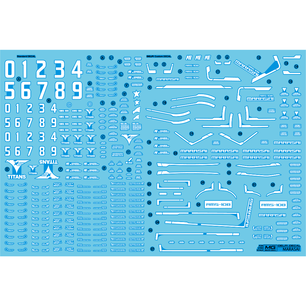 Delpi Decal MG Marasai Waterslide Decals | Shopee Philippines