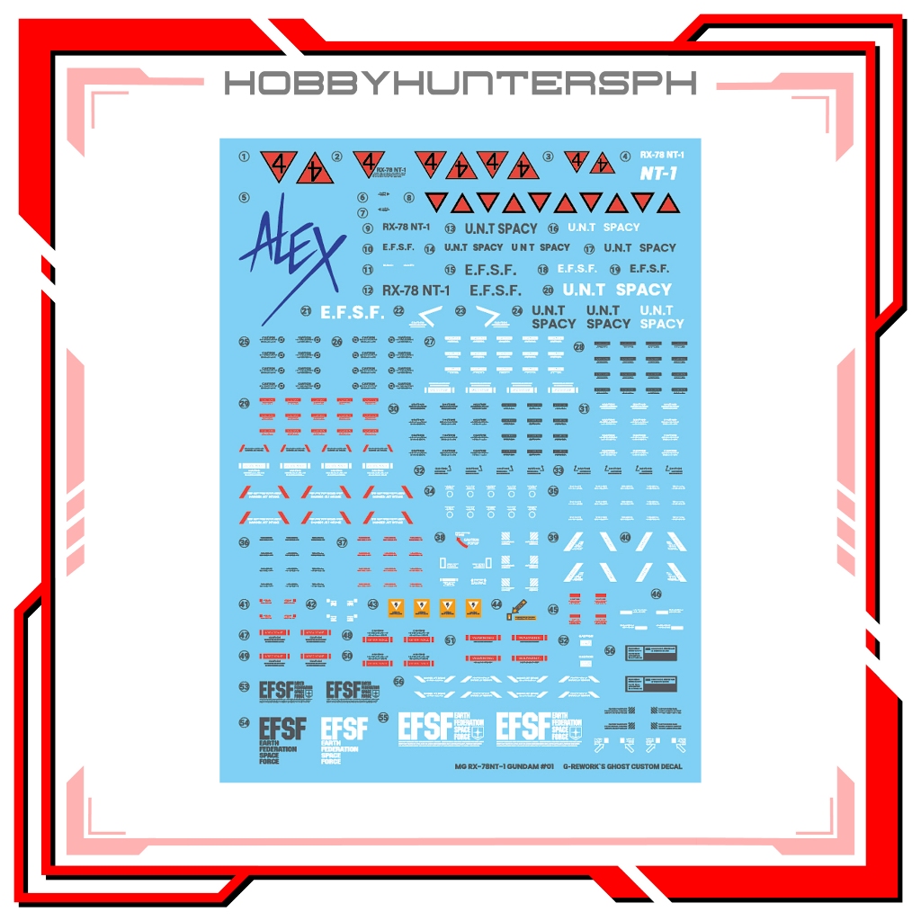 G-Rework MG Alex Waterslide Decals | Shopee Philippines