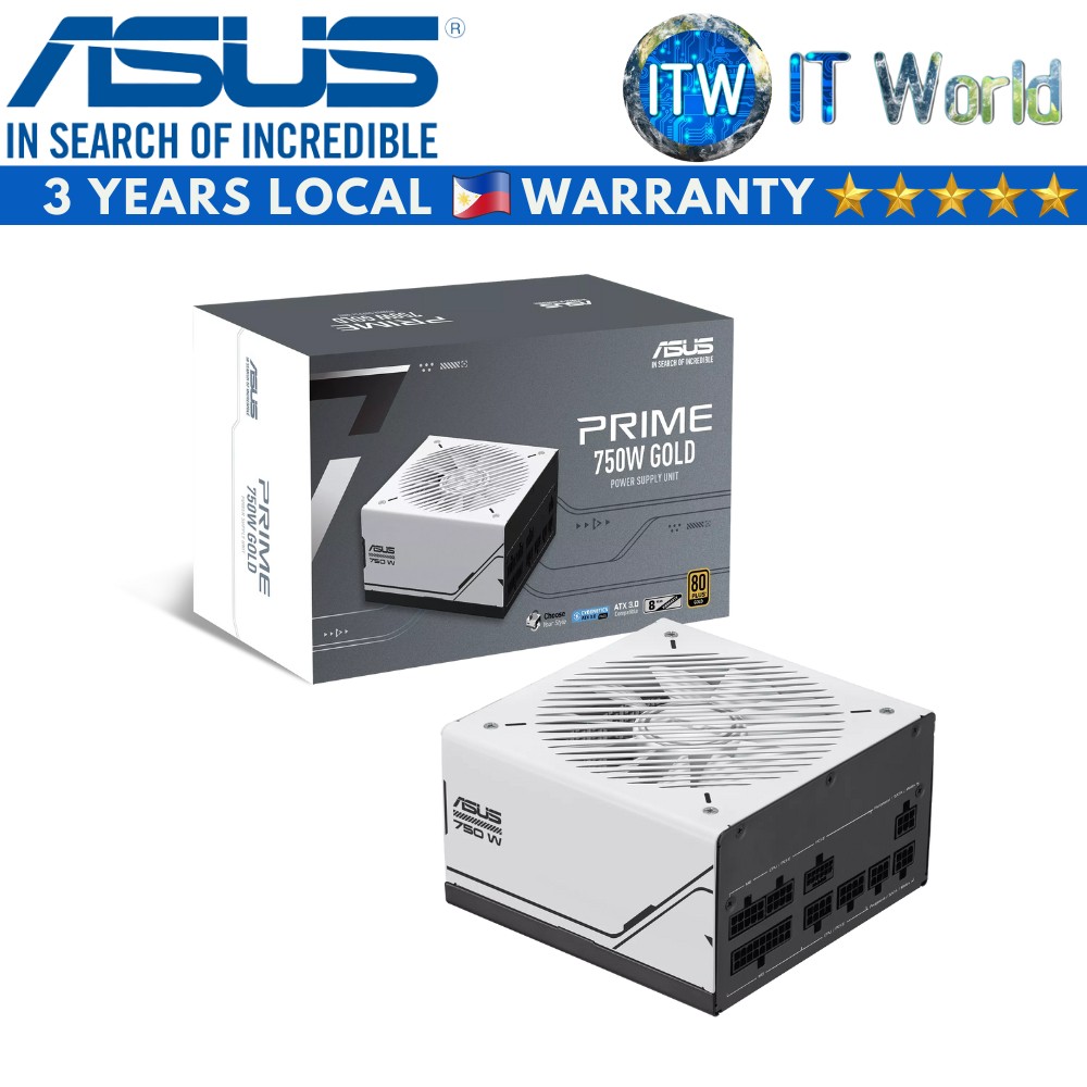 ASUS Prime AP-750G 750W 80+ Gold Active PFC Dual Ball Fan Bearings ...