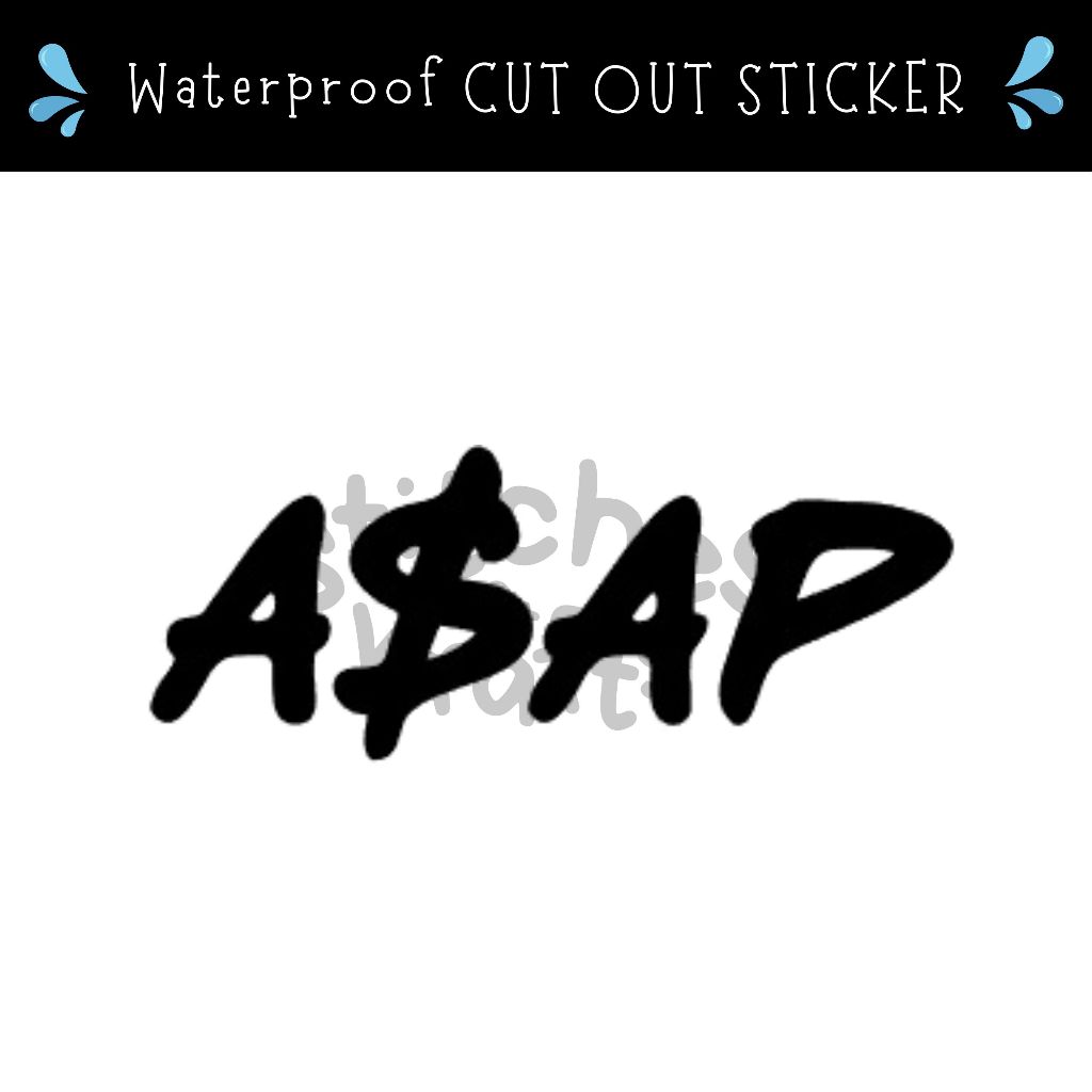 ASAP rocky sticker waterproof cut out vinyl decal | Shopee Philippines