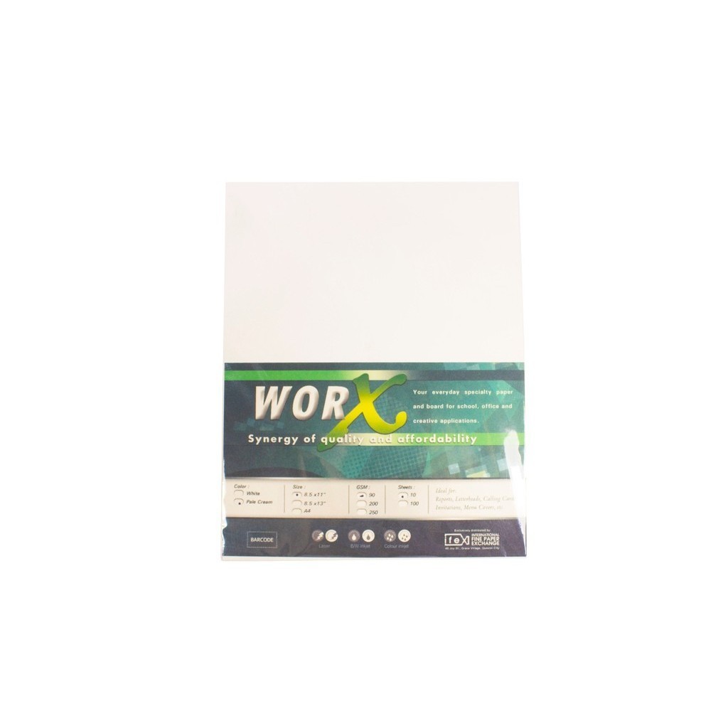Worx Board Pale Cream Short/Long 90gsm 100x | Shopee Philippines
