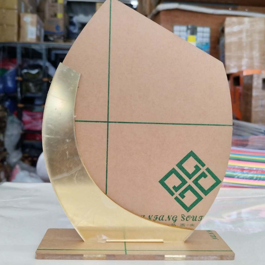 (TC-40CG)Blank ACRYLIC PLAQUE body-3mm / base-5mm plaques, recognition ...