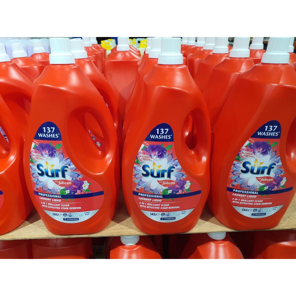 Surf Professional Laundry Liquid Detergent Blossom Fresh 5 Liters ...