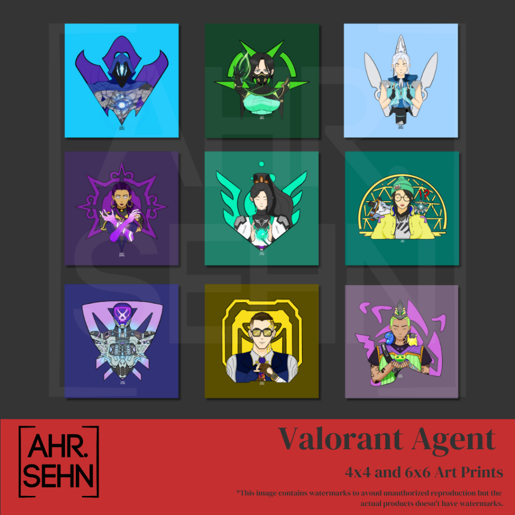 Valorant Agent Square Prints by ahr.sehn | Shopee Philippines
