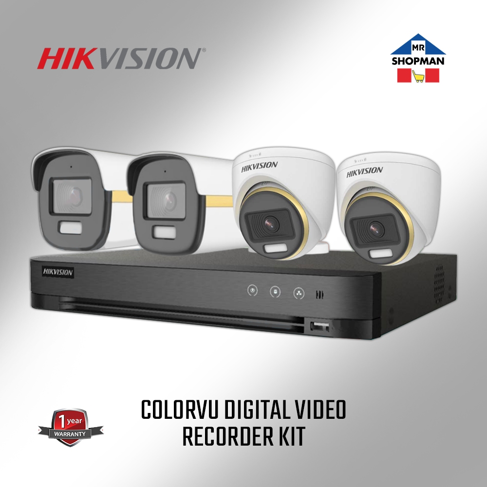 HIKVision 2MP/ 4CH Lite ColorVu KIT TVI-LITE-4CH2D2B-2MP-ColorVu CCTV | Shopee Philippines