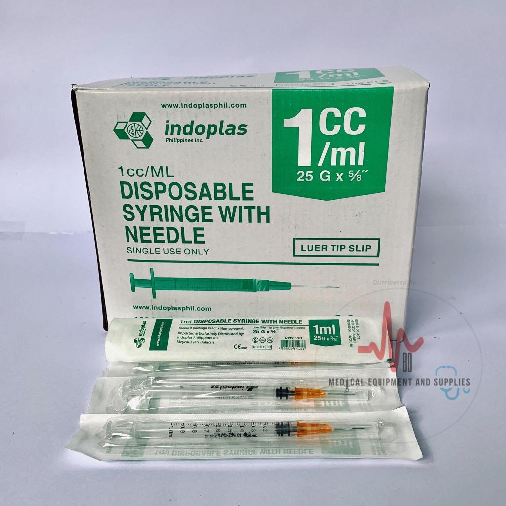 DISPOSABLE SYRINGE (1CC LUER TIP LOCK 100 PEICE) | Shopee Philippines