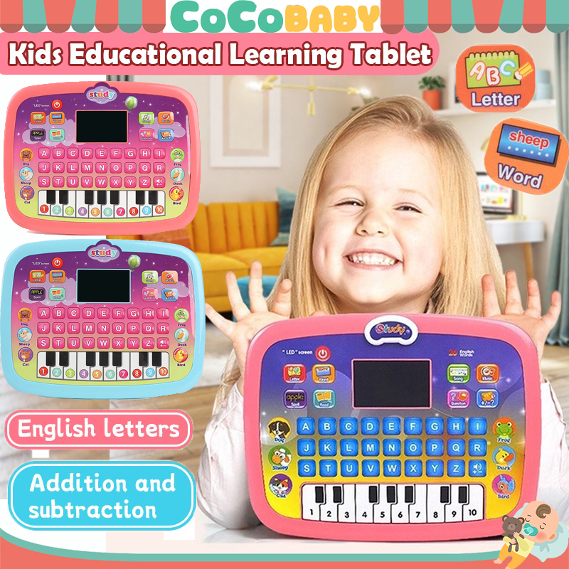 Kids Educational Learning Computer Tablet Learning Toys Baby Character ...