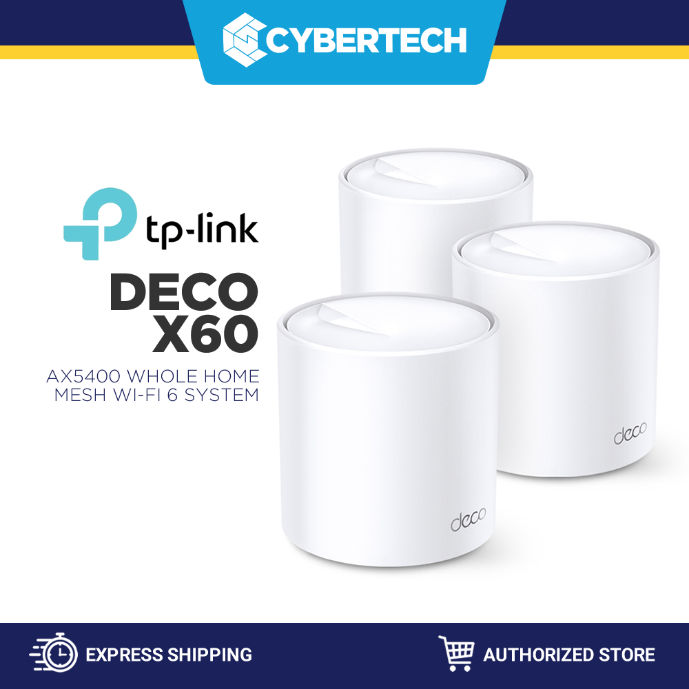 Cybertech TP-Link Deco X60 AX5400 Whole Home Mesh Wi-Fi 6 Unit | Shopee Philippines