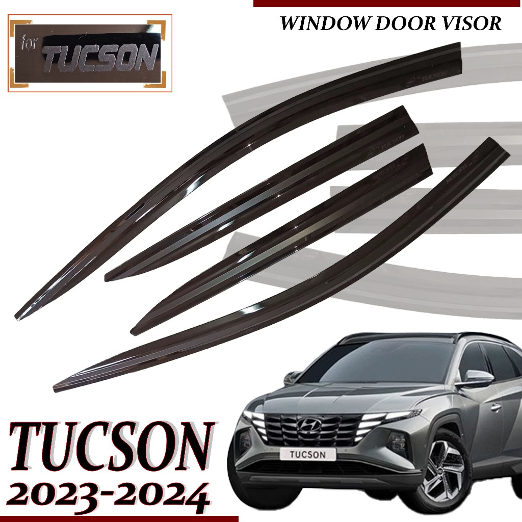 HYUNDAI TUCSON 4TH GEN 2023-2025 Window Visor Sun Visor Smoke Door ...