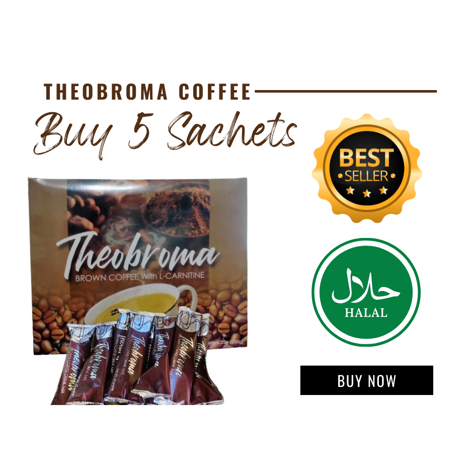 5 SACHETS THEOBROMA BROWN COFFEE | Shopee Philippines