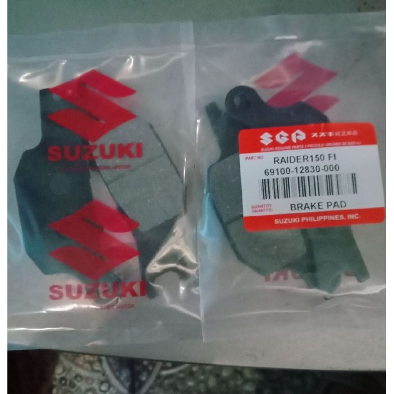 Suzuki Genuine Part BRAKE PAD for Raider 150 Fi (rear) | Shopee Philippines