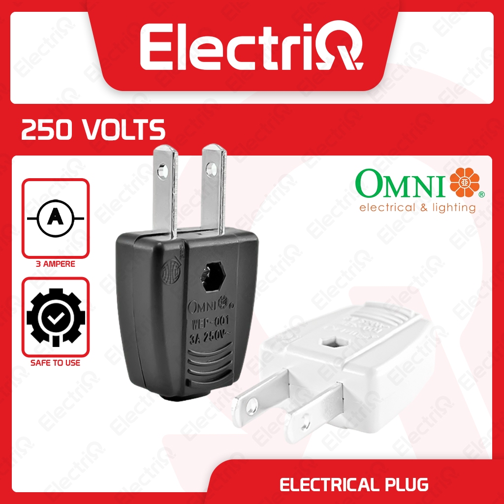 Electriq l Omni Electrical Plug 3A 250V WEP-001 | Shopee Philippines