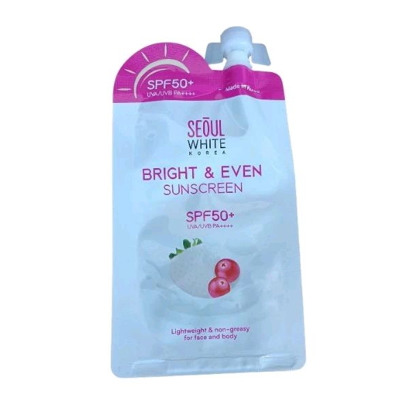 Seoul White Korea Bright & Even Sunscreen SPF50+ Sunscreen UVA/UVB PA ...