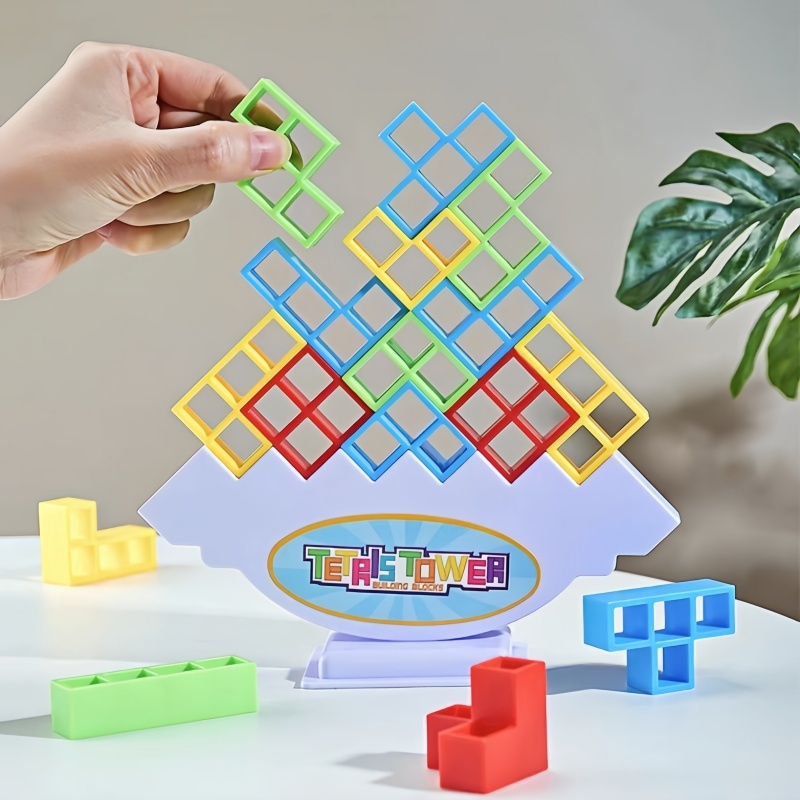 Tetra Tower Game Tetris Balance Toy Stacking Block Stack Assembly ...