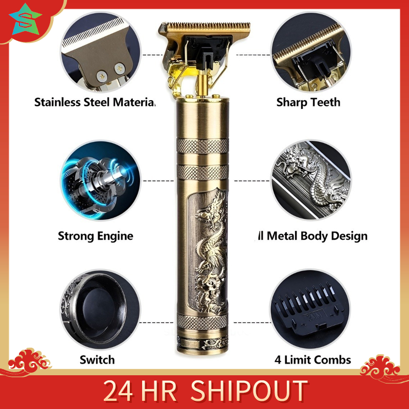 T9 Hair Razor Trimmer 3 In1 Clipper Shaver Professional Salon Razor ...