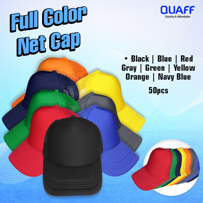 50pcs QUAFF Full Color Printable Mesh Cap for Men and Women Baseball ...
