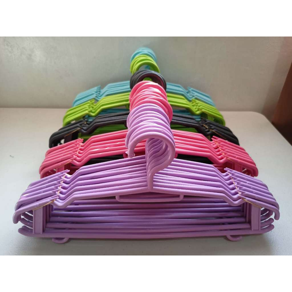 SMILE-Hanger Plastic Hanger Durable Plastic Hanger Pastel Colour #1132 ...