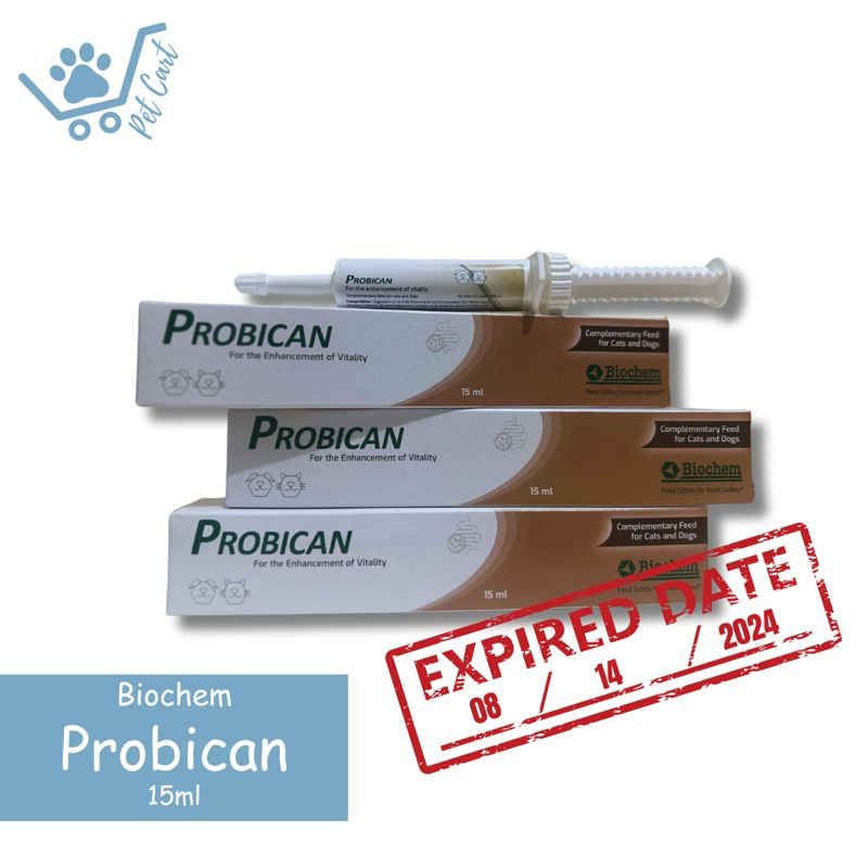 PROBICAN 15ml Complementary feed for Cats and Dogs (Expiration Date ...