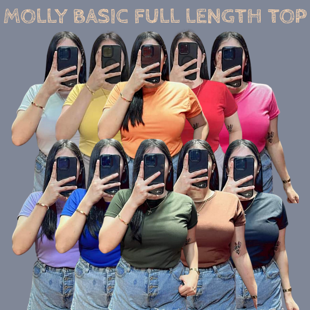 CHEAPEST MOLLY DOUBLE-LINED BASIC FULL LENGTH TOP (PLUS SIZE) | Shopee ...