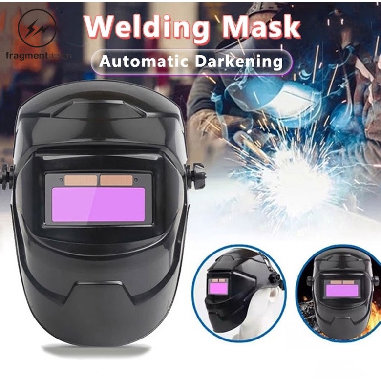 Solar Welding Helmet Auto Darkening Welding Mask Eye Protector Head ...