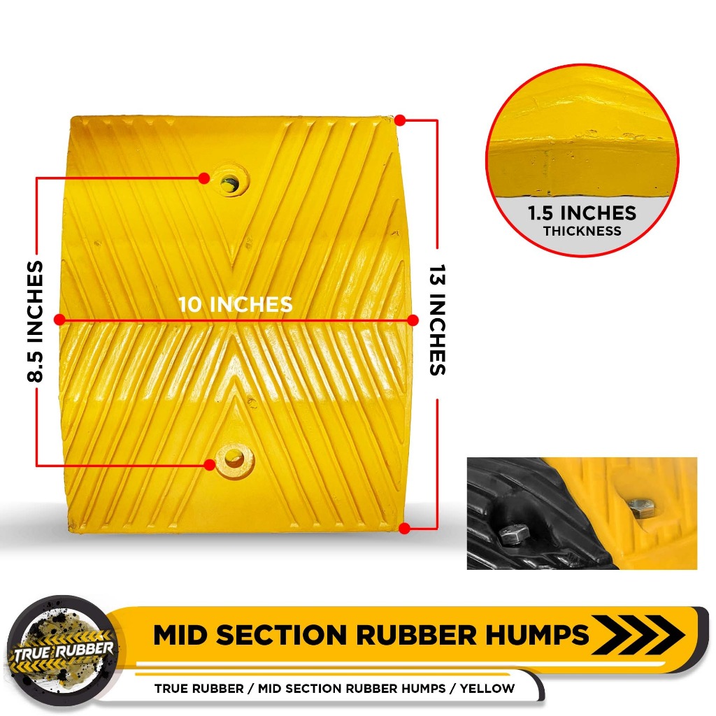 True Rubber Heavy Duty Rubber Speed Humps Bumps Modular Road Rump ...