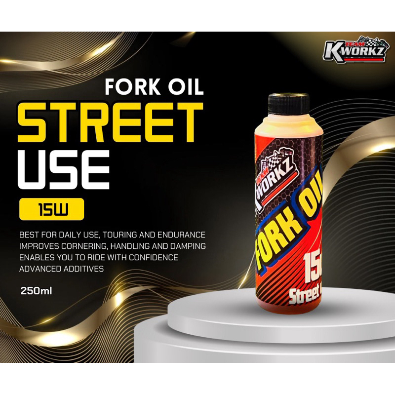 KWORKZ 250ml FORK OIL STREET 15w / RACE 20w | Shopee Philippines