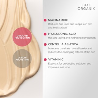 LUXE ORGANIX High Protection Perfecting UV Tint Serum Sunscreen SPF 50 PA +++ 10g | Shopee ...