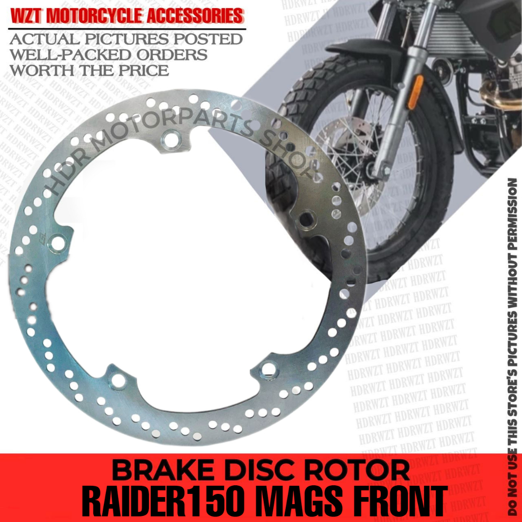 SUZUKI RAIDER 150 MAGS ( FRONT ) STAINLESS STEEL BRAKE ROTOR DISC 290MM ...