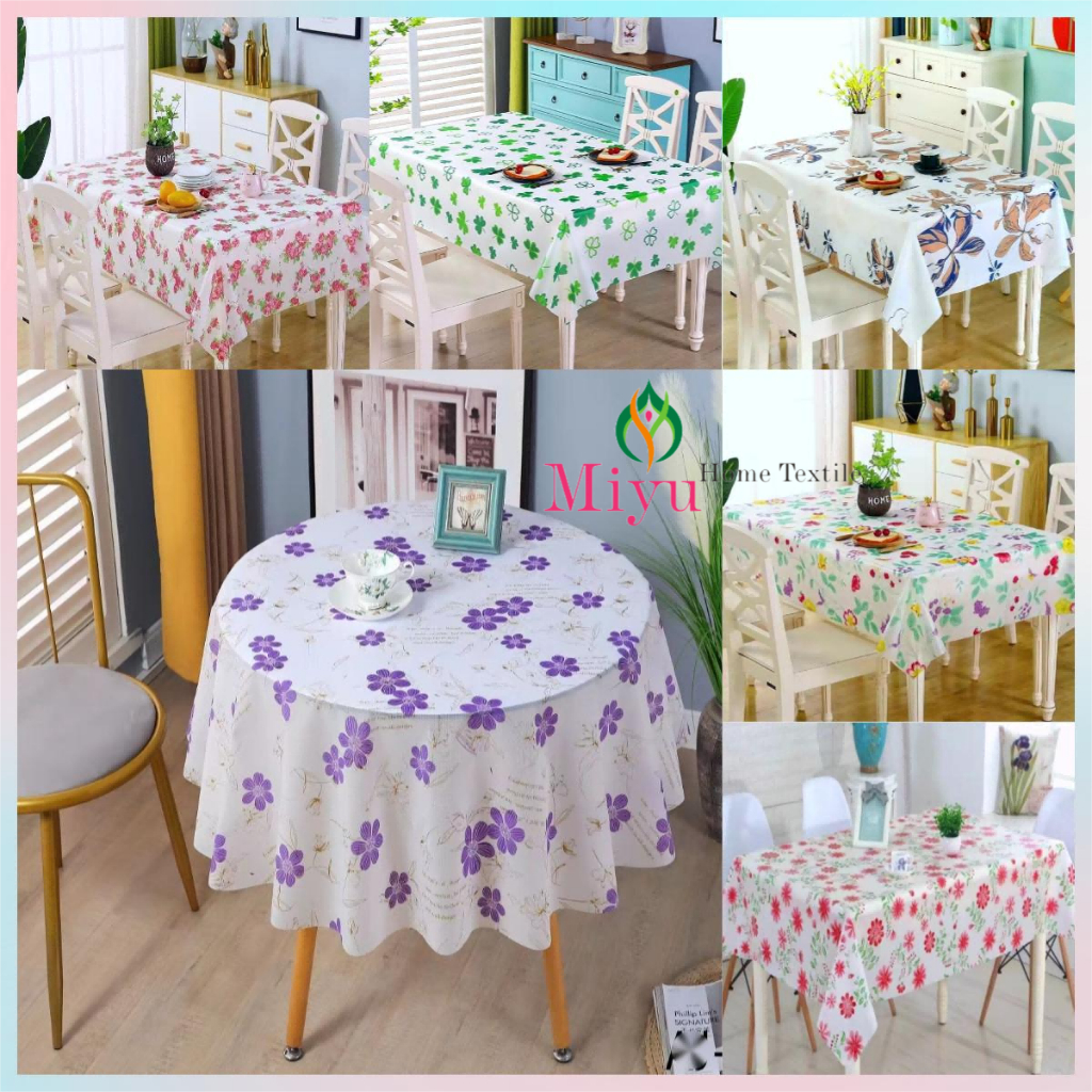 Table Cloths Mantel Table Cloth 6 Seater Table Cover Water Proof Table ...