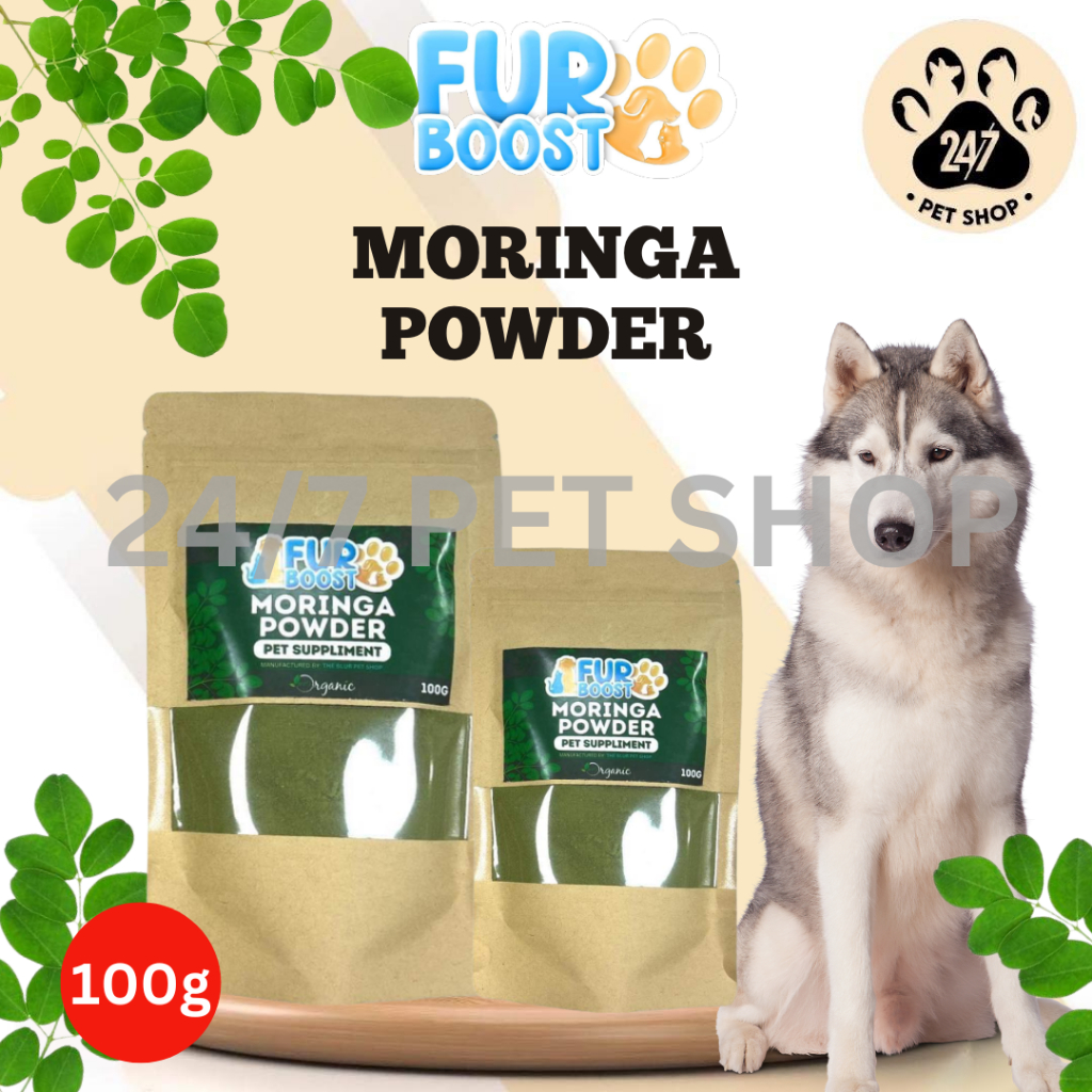 40g 100g Fur Boost Furboost Moringa Powder Pet All Stages Multivitamins ...
