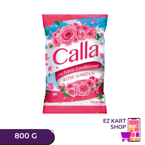 EZ KART CALLA POWDER WITH FABRIC CONDITIONER ROSE GARDEN (PINK) 800G ...