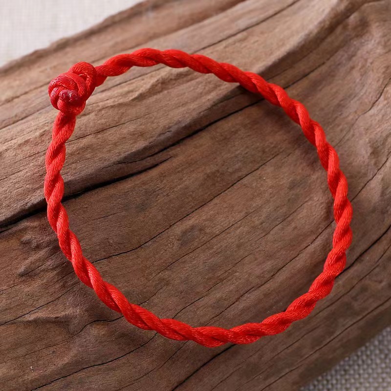 Red string Bracelet good Lucky charms red color love relationshiop gift ...