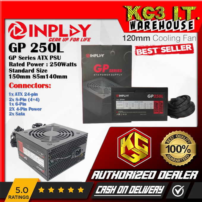 INPLAY GS200LK/GP250L LB BK 700W true rated PSU Power Supply Unit ...